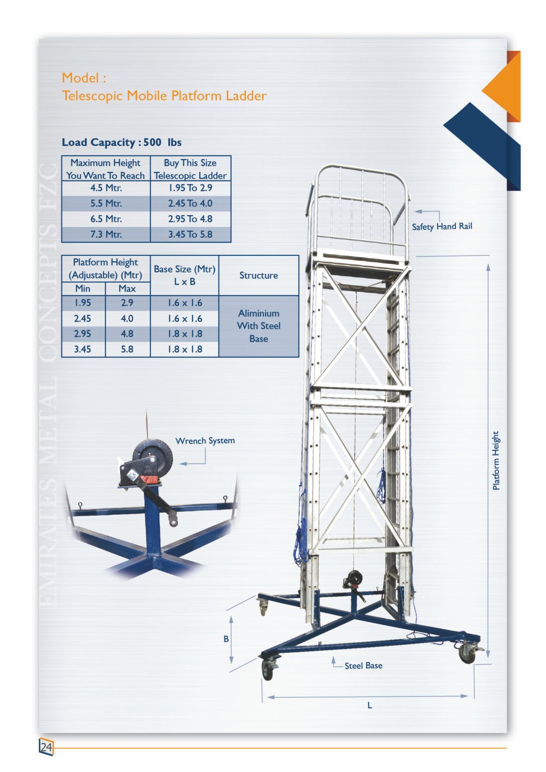 Customised special ladder – emcladder